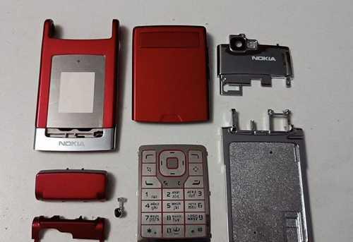 Корпус с клавиатурой Nokia N76 Красный
