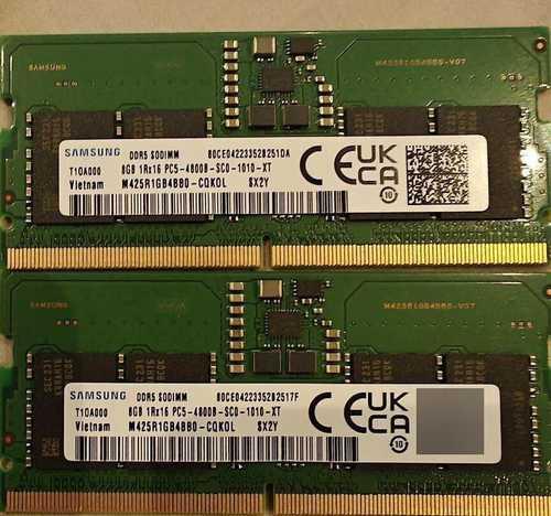 Оперативная память Samsung DDR 5 8Gb 4800B