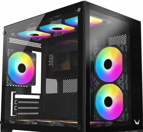 Корпус Formula Crystal Z5 черный без бп mATX 1x120