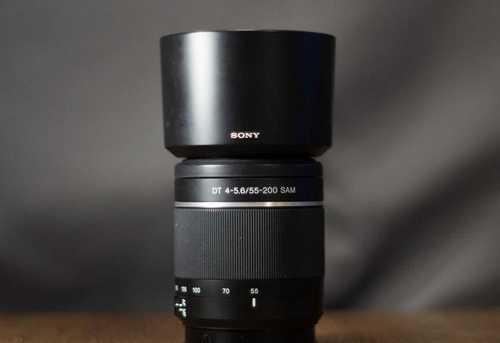 Объектив Sony SAM DT 55–200 мм F4–5.6