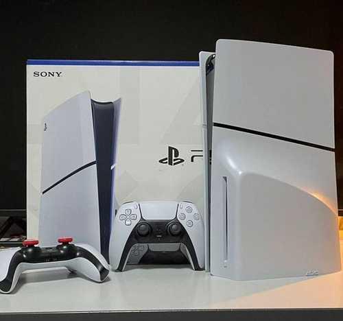 Sony playstation 5 slim с дисководом blue rey