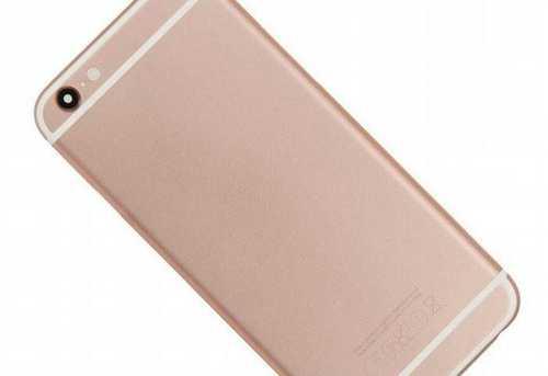 Задняя крышка (панель) для iPhone 6S розовая с раз