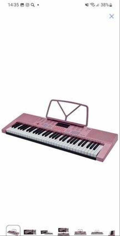 Синтезатор Attivio 61 клавиша Розовый ос-К288-CL
