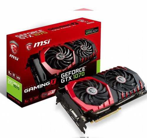 Видеокарта MSI GTX 1070 Gaming X 8 Gb/Radeon Х1300