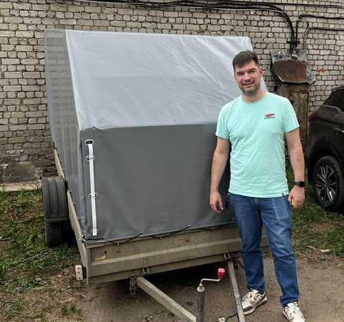Тент на прицеп точно по вашему каркасу
