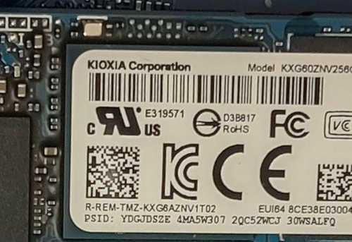 Продам SSD Toshiba kioxia XG6 NVMe M.2 256Gb