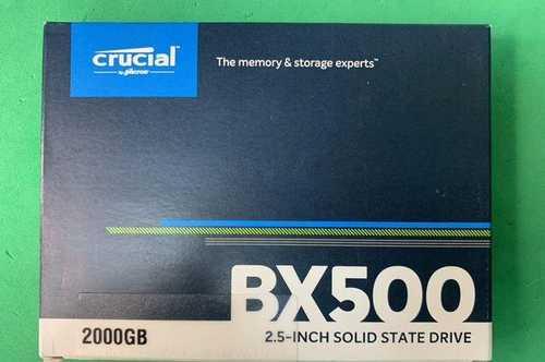 Crucial BX500 2tb CT2000BX500SSD1, NEW нал/безнал