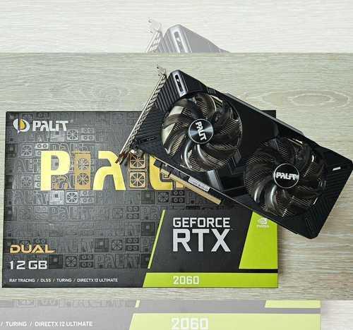 Palit Dual RTX 2060, 12Gb, Гарантия днс 8 мес