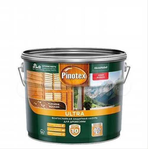 Антисептик Pinotex Ultra для дерева орех 9 л
