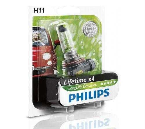 Лампа галогенная philips H11 LongLife EcoVision