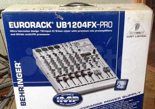 Микшерный пульт behringer UB1204FX-PRO