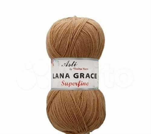 Набор пряжи Троицкая камвольная фабрика "Lana Grace Superfine", 5*100 г, 610 м, №0192 песочный