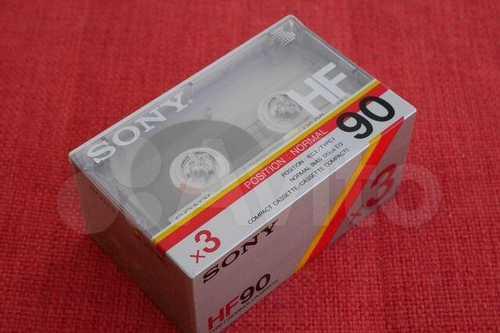 Аудиокассеты Sony HF90 3-Pack новые