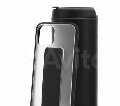Чехол-накладка iP 12 mini Derbi Magnetic Stand Transparent черный
