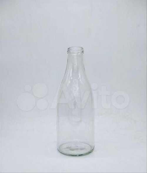Бутылка стеклянная под молоко 1л