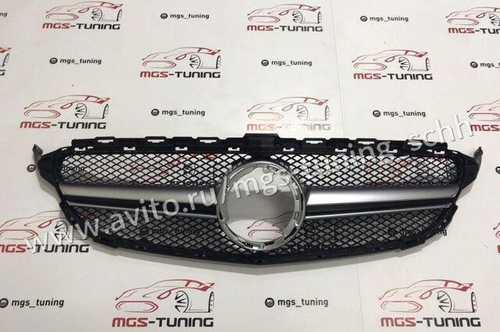 Решетка C63 Matte Chrome Б/К Mercedes С-Class W205