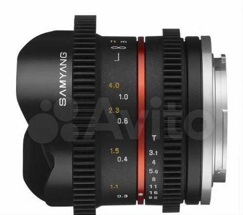 Samyang 8mm T3.1 Fisheye cine Fujifilm X новый