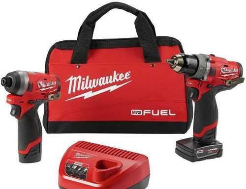 Milwaukee 2598-22 fuel gen2 шуруповерт+импакт