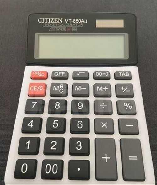 Калькулятор citizen MT-850аii