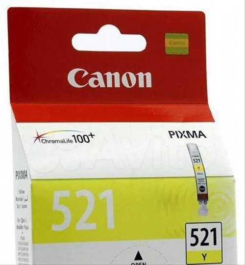 Картридж Canon CLI-521Y желтый