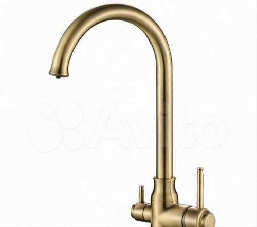 Смеситель для кухни под фильтр Steel Hammer SH 763 bronze