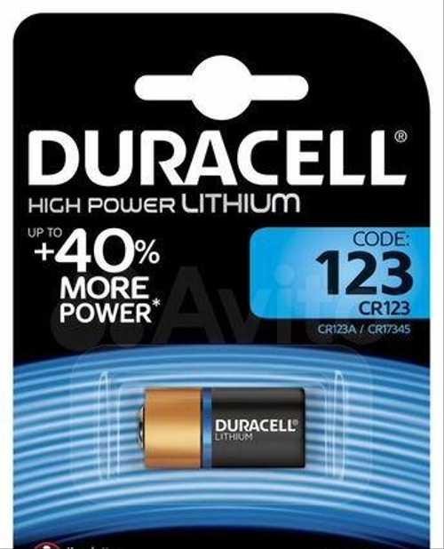 Батарейка duracell CR123 ultra (10/50/6000) Тип: CR123 (Кол-во в уп. 1шт.)