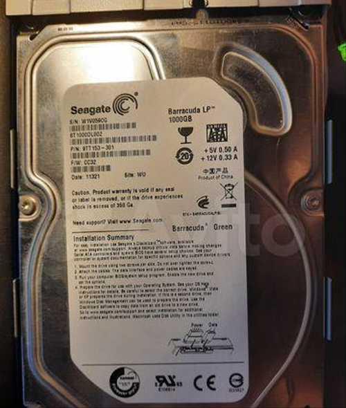 Жесткий диск Seagate 1 тб ST1000DL002 3 5
