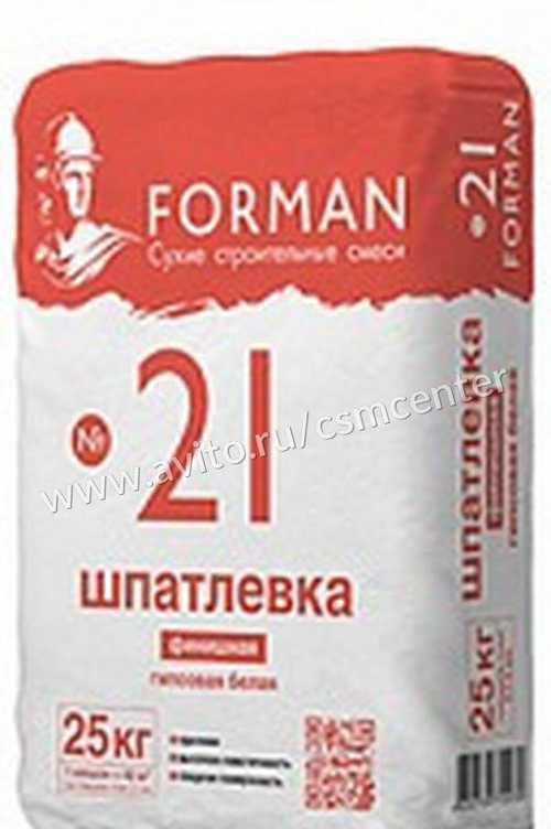 Шпаклевка forman 21 финишная