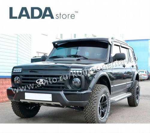 Передний силовой бампер Лада Нива 4x4