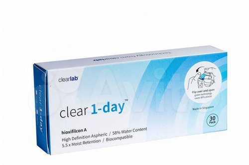 Контактные линзы Clear 1-day (30 линз) -04,75