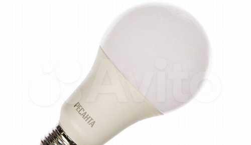 Лампа светодиодная LL-R-A80-20W-230-4K-E27 10 шт, Ресанта комплект