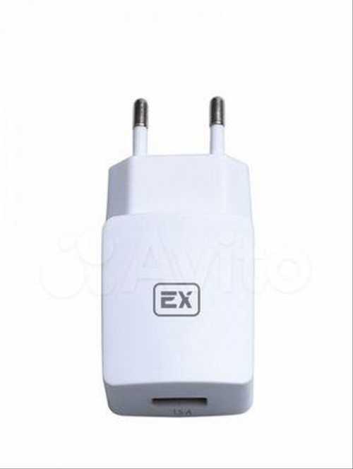 Сетевой адаптер 1USB 1.5A Exployd Classic White