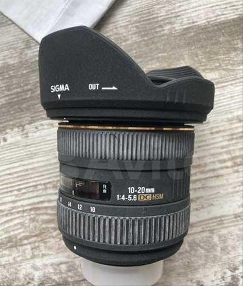 Объектив Sigma 10-20 mm F4-5.6 EX DC для Nikon