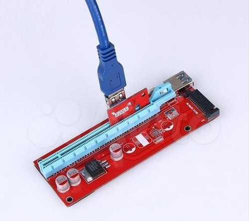 USB райзер PCI-E 55см ver 007 рейзер riser