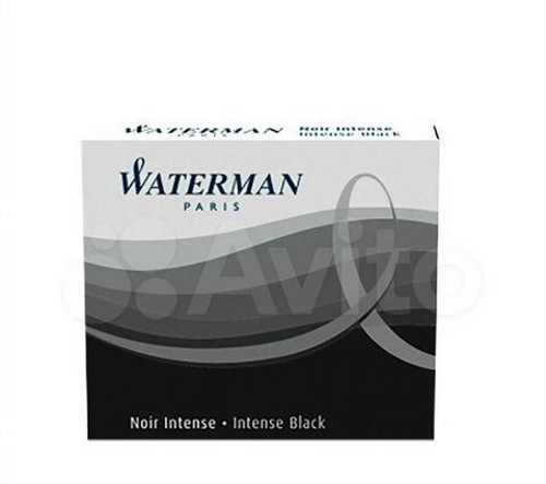 Набор чернильных картриджей для перьевой ручки Waterman "International. Black", 6 штук