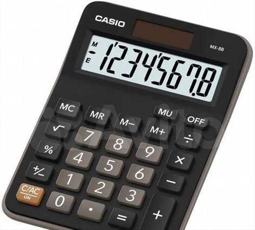 Калькулятор настольный Casio компактный, 8-разрядный