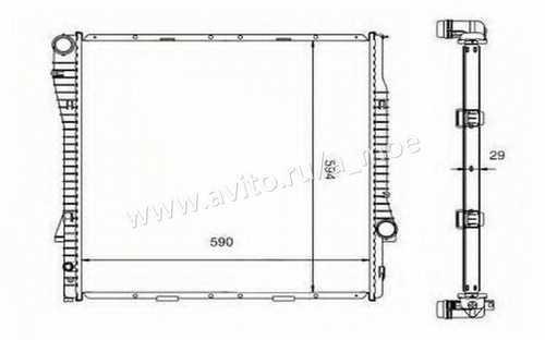 Радиатор охлаждения PRS3027 Patron новый