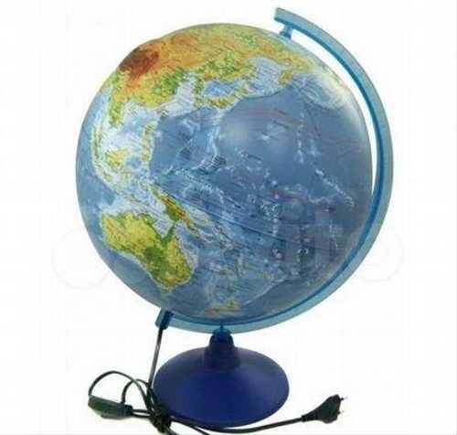 Глобус Земли, физико-политический, с подсветкой, 320 мм