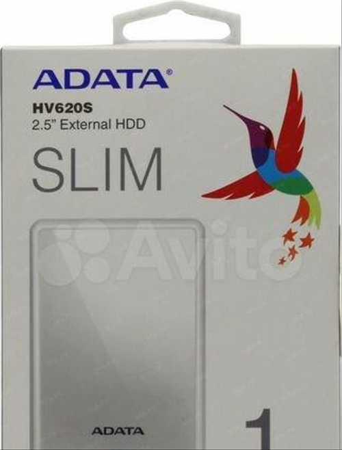 Внешний жесткий диск adata HV620 Slim 1 Тб