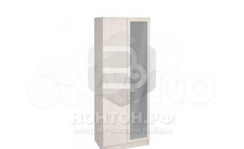 Шкаф 2-х створчатый с зеркалом Ронда сосна карелия