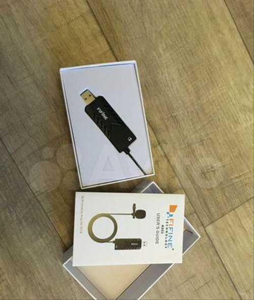 Петличный usb микрофон fifine k053