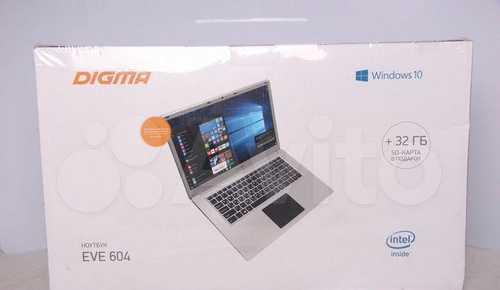 Ноутбук Digma EVE 604 (Z8350/15.6"/2Gb/32Gb)