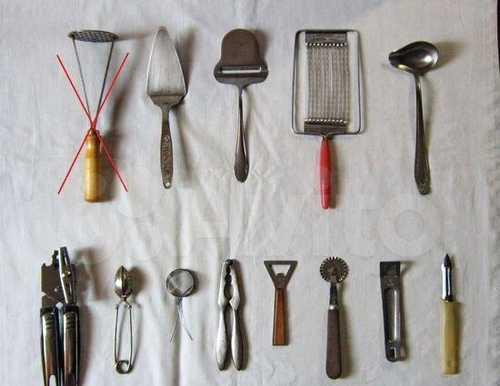 Ложки, ножи и кухонные инструменты СССР