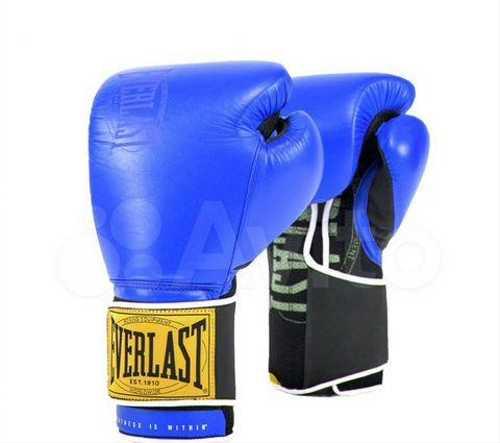 Перчатки тренировочные Everlast 1910 Classic 12oz синие