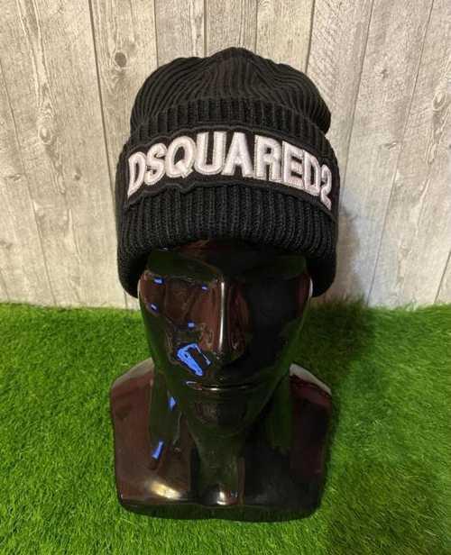 Шапка чёрная Dsquared2