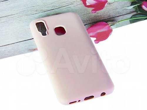 Чехол-накладка для Samsung A405F A40 soft touch TPU розовый