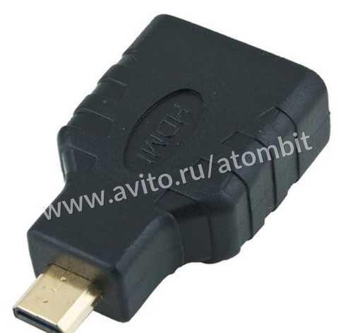 Переходник microhdmi (hdmi micro) папа - hdmi мама