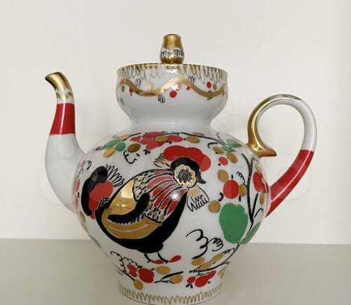 Лфз чайник винтаж СССР Золотой петушок