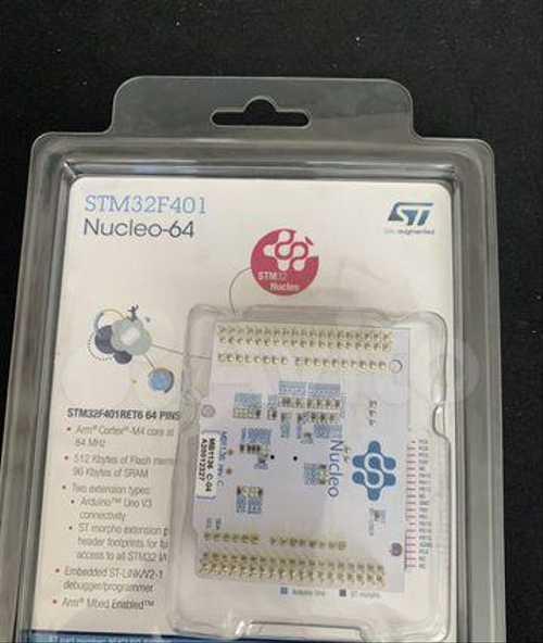 STM32f401 Nucleo-64 1/2 платы