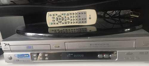 Видеодвойка DVD и VHS видеокассеты LG DC378